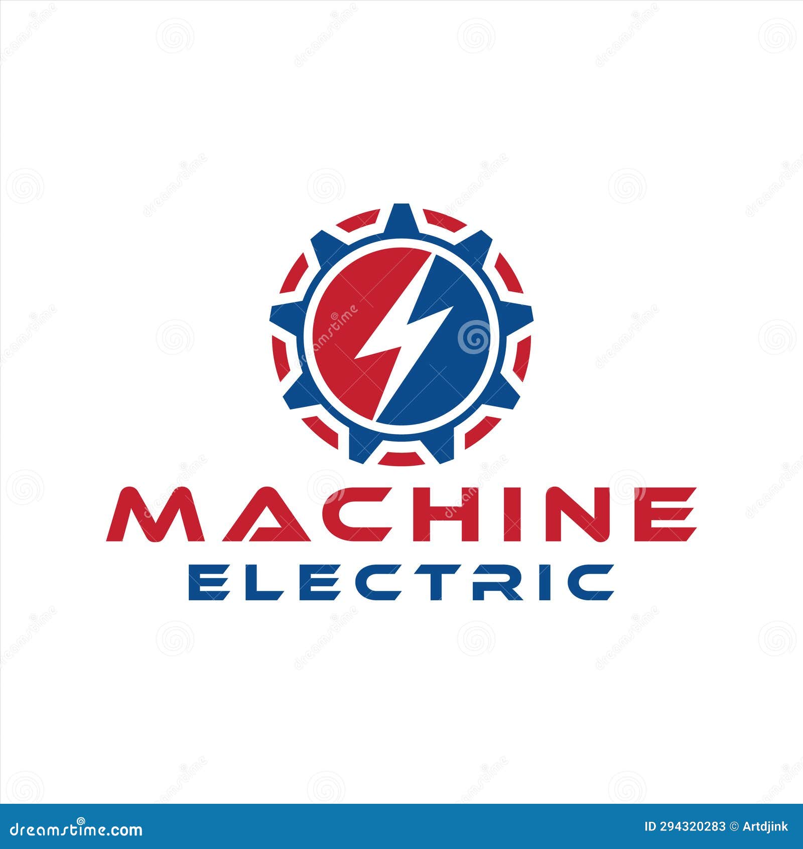 Electric Machine Vector Logo, Electricity Technology Badge, Engineering ...