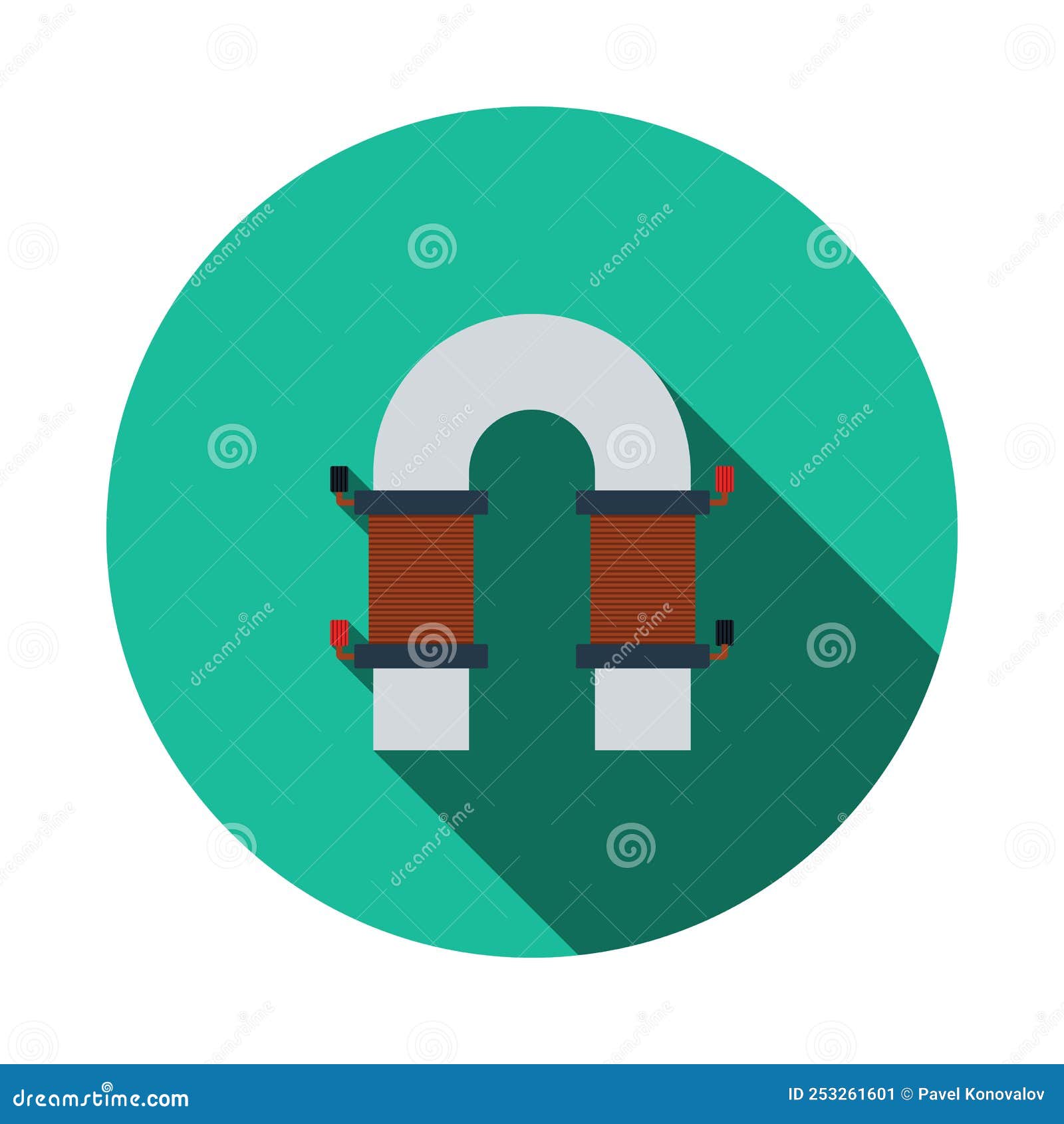Electric Magnet Icon Cartoon Vector | CartoonDealer.com #155700611