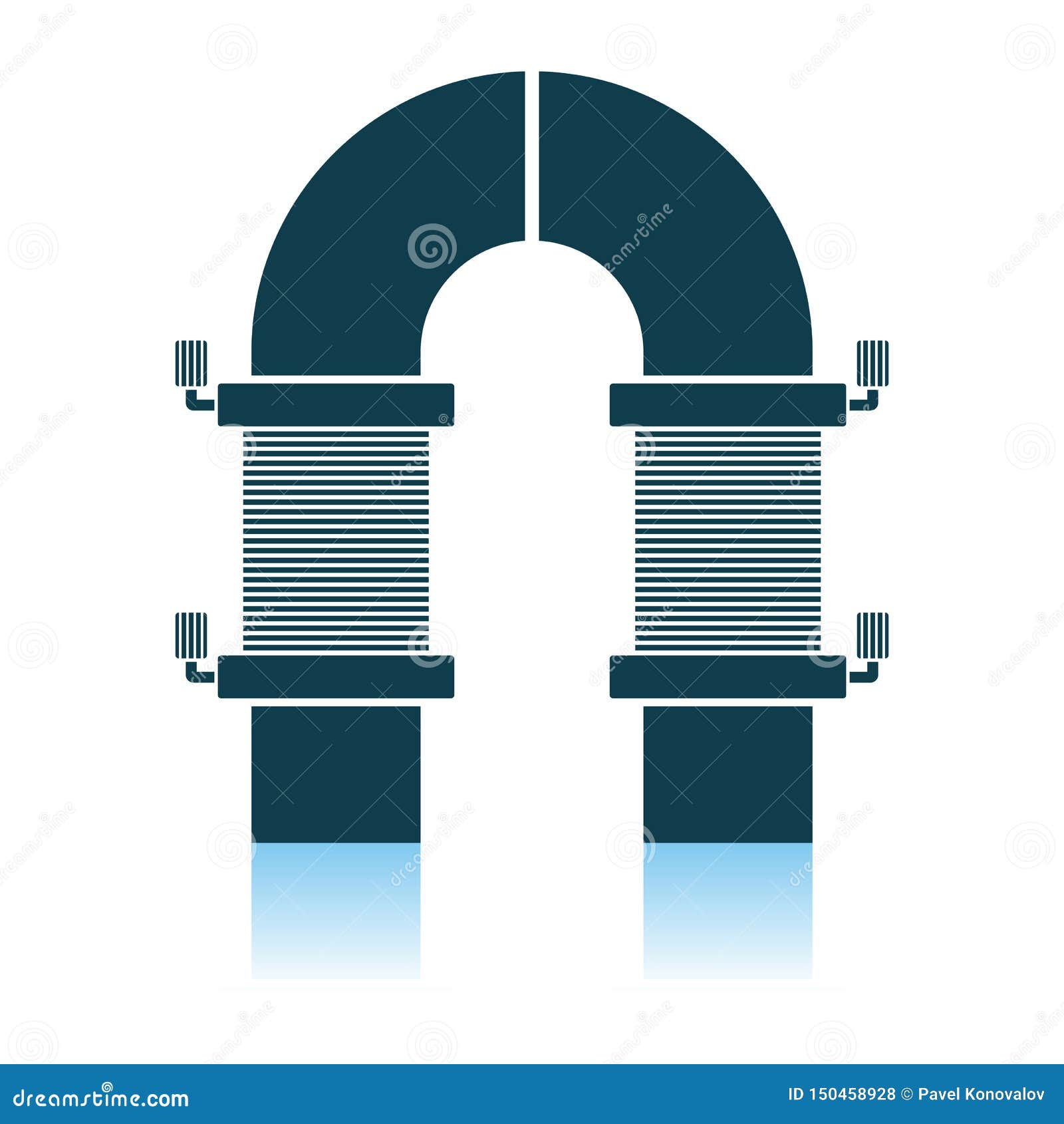 Electric Magnet Icon Cartoon Vector | CartoonDealer.com #197120473