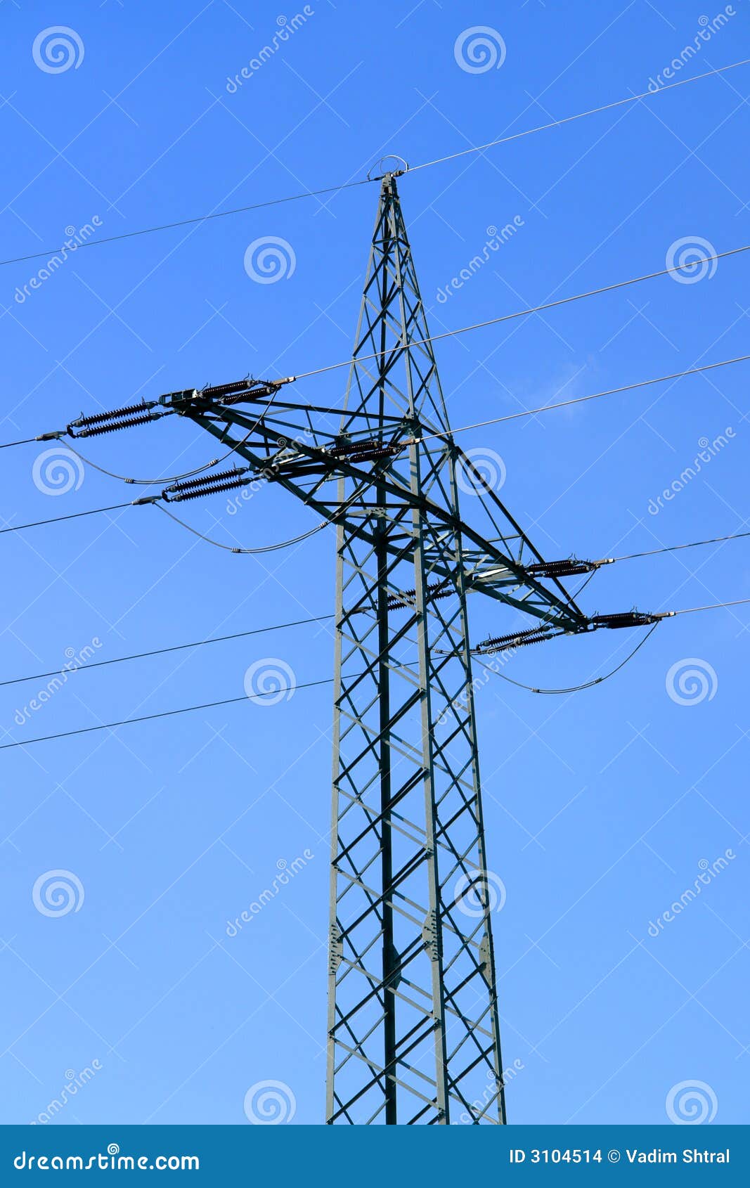 Electric mast stock photo. Image of line, wires, electric - 3104514