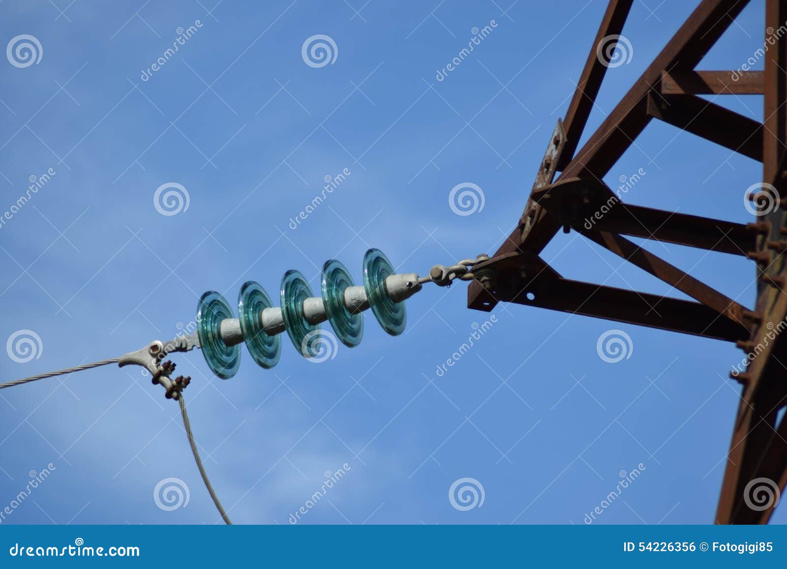 Electric masts stock photo. Image of energy, powerful - 54226356