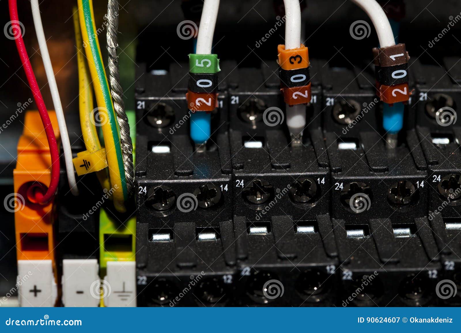 Electric Mechanic Machine Cable Stock Image - Image of electrical ...