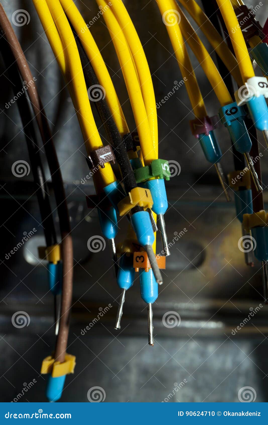 Electric Mechanic Machine Cable Stock Photo - Image of button, control ...