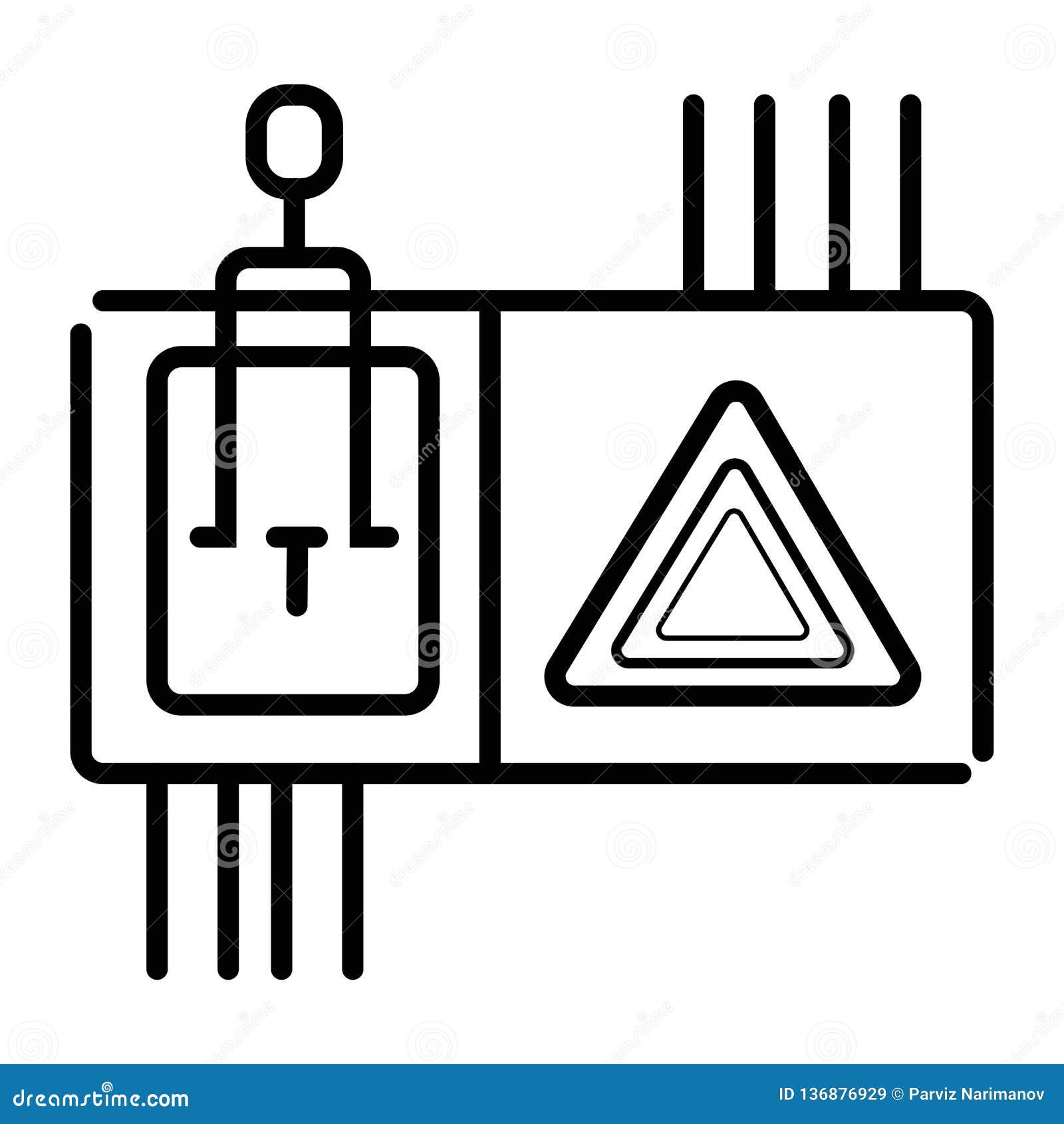 Electric Metall Switch Icon Stock Vector - Illustration of analogue ...