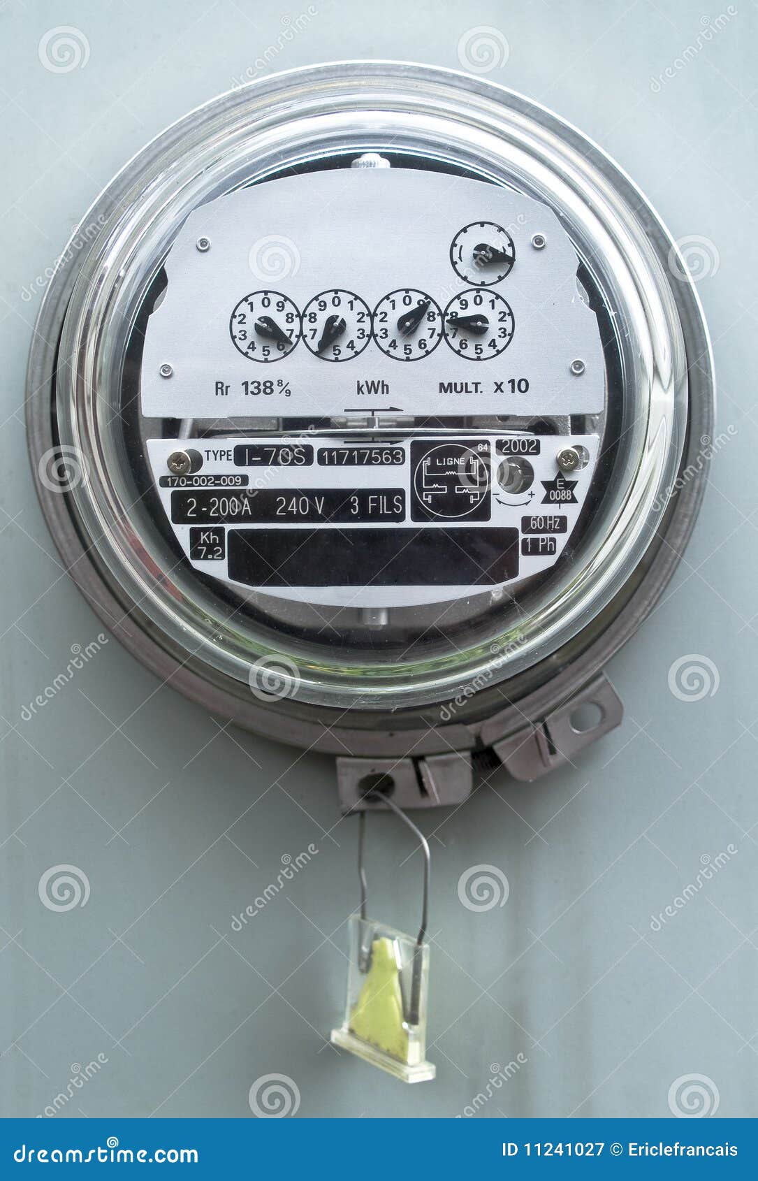 Electric meter stock image. Image of power, meter, counter - 11241027