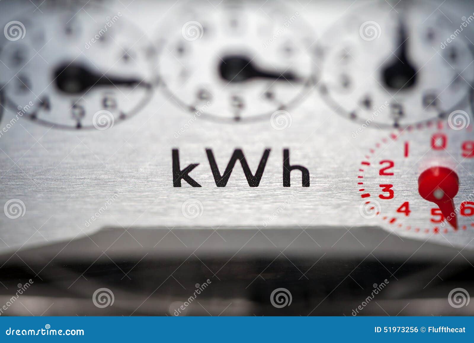 Electric meter close-up stock photo. Image of hours, company - 51973256