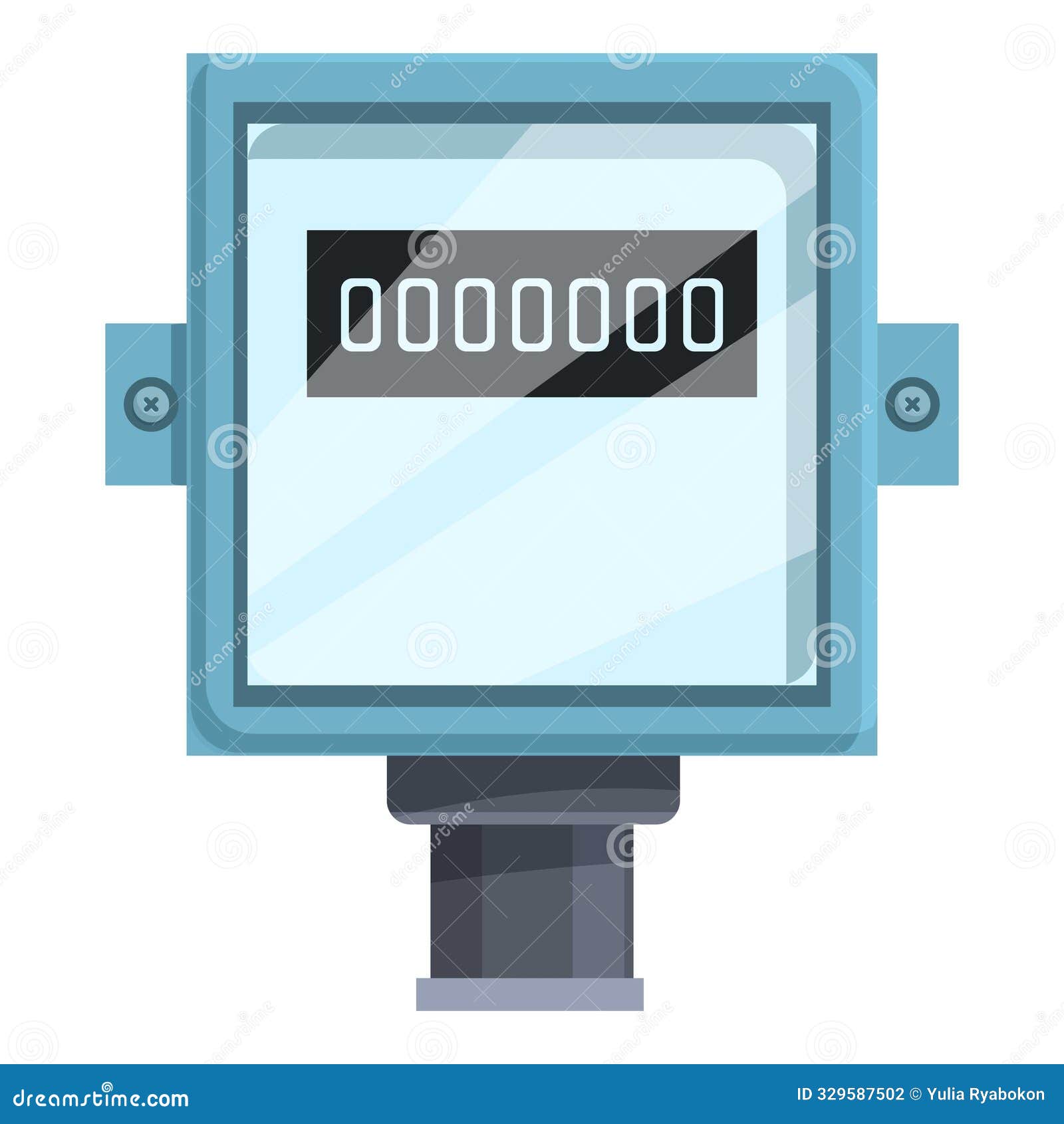 Electric Meter Counting Electricity Consumption with Increasing Number ...