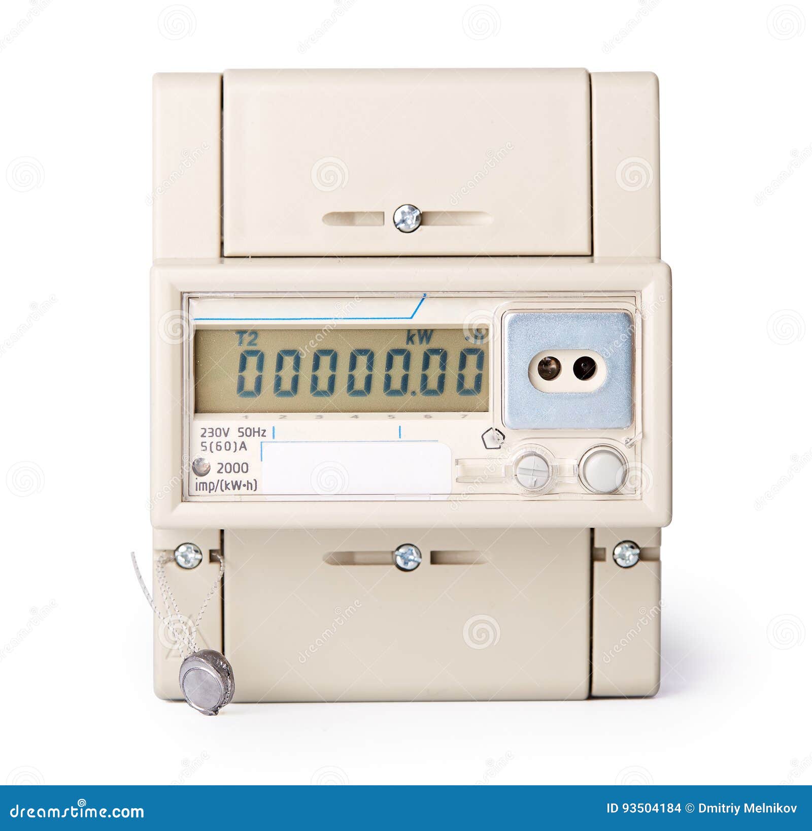 Electric meter. stock photo. Image of indication, consumption - 93504184