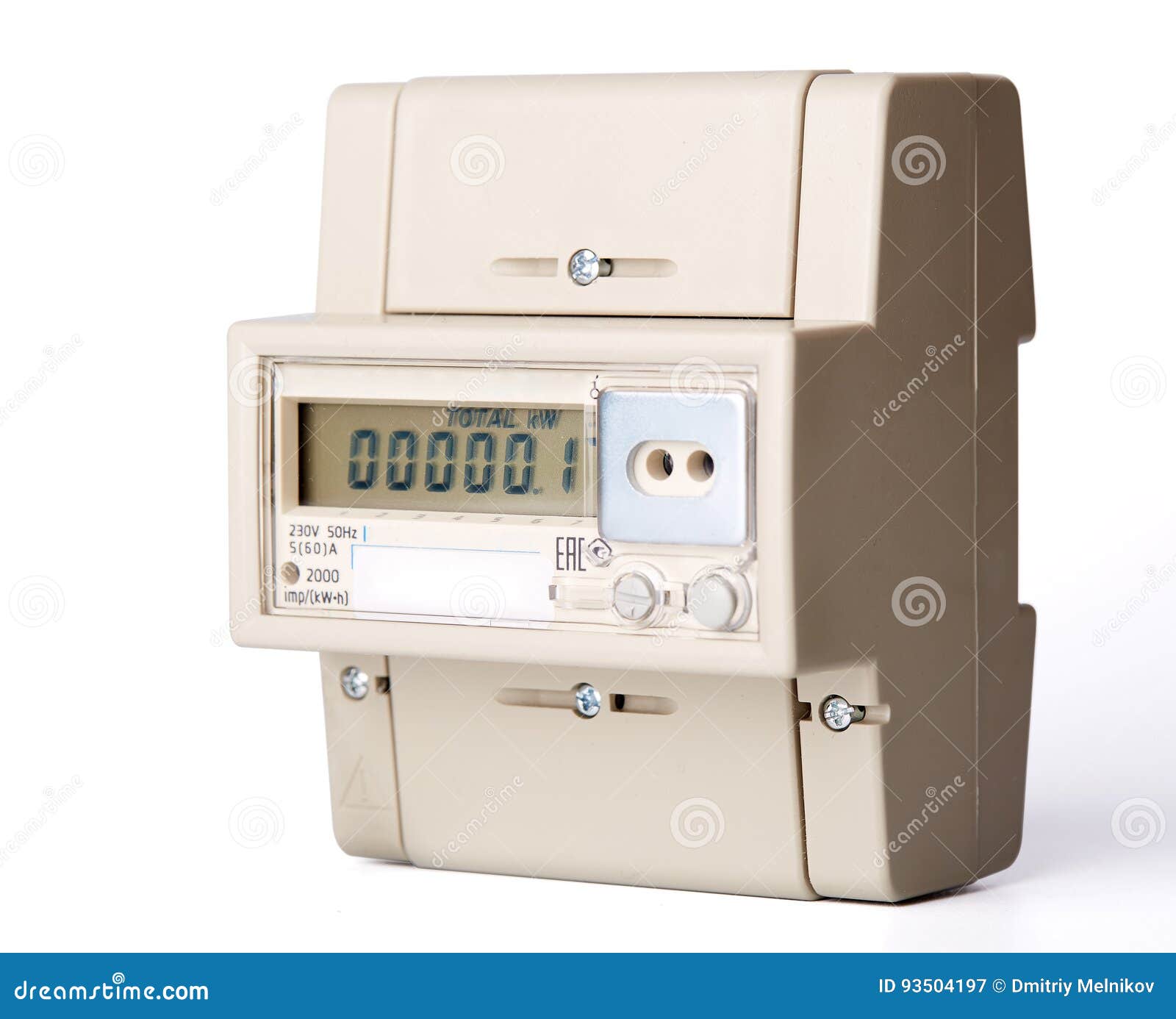 Electric meter. stock image. Image of power, electric - 93504197