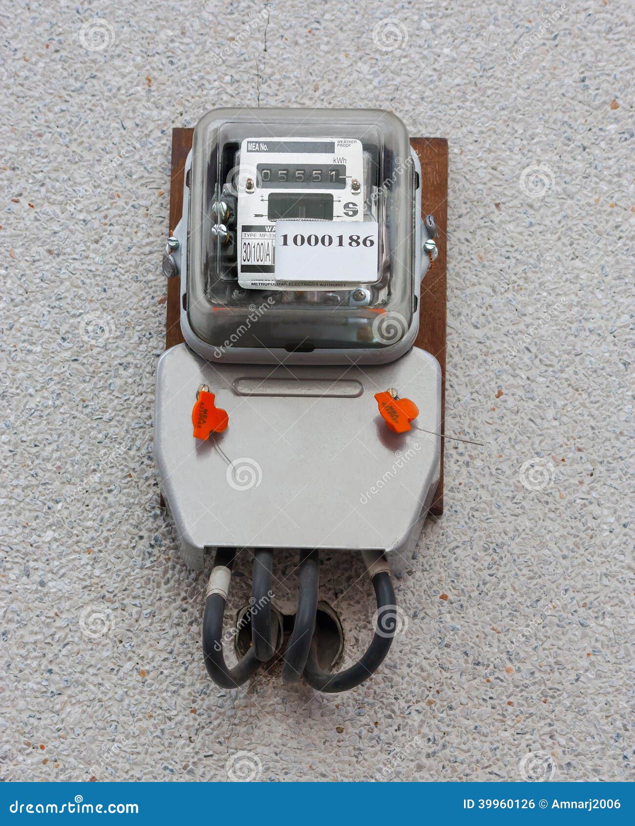 Electric Meter stock photo. Image of power, monitor, watt - 39960126