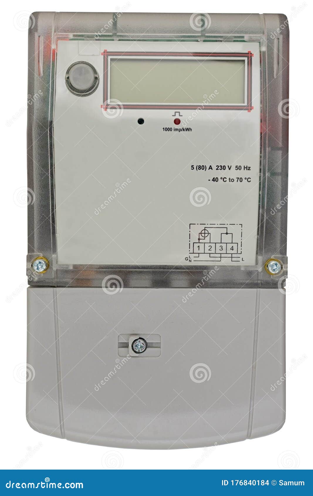 Electricity Metering Cabinet In A Private House On The Wall Royalty ...