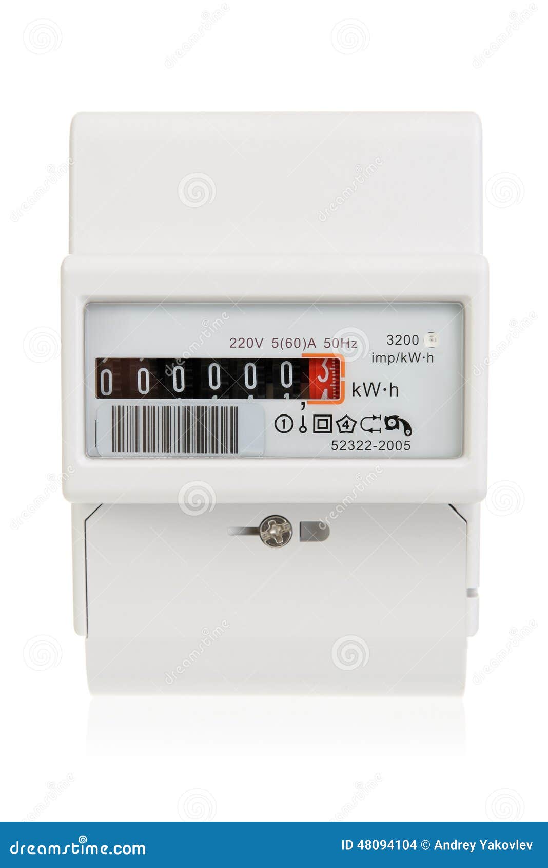 Electric meter stock photo. Image of electrical, fuel - 48094104