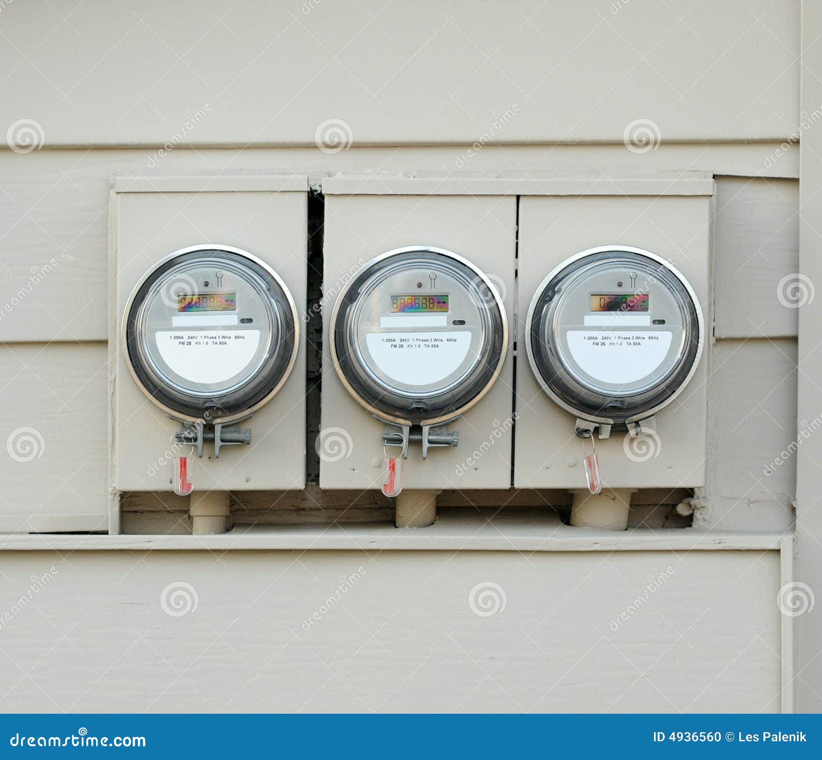 Electric Meters stock photo. Image of energy, meter, monitor - 4936560