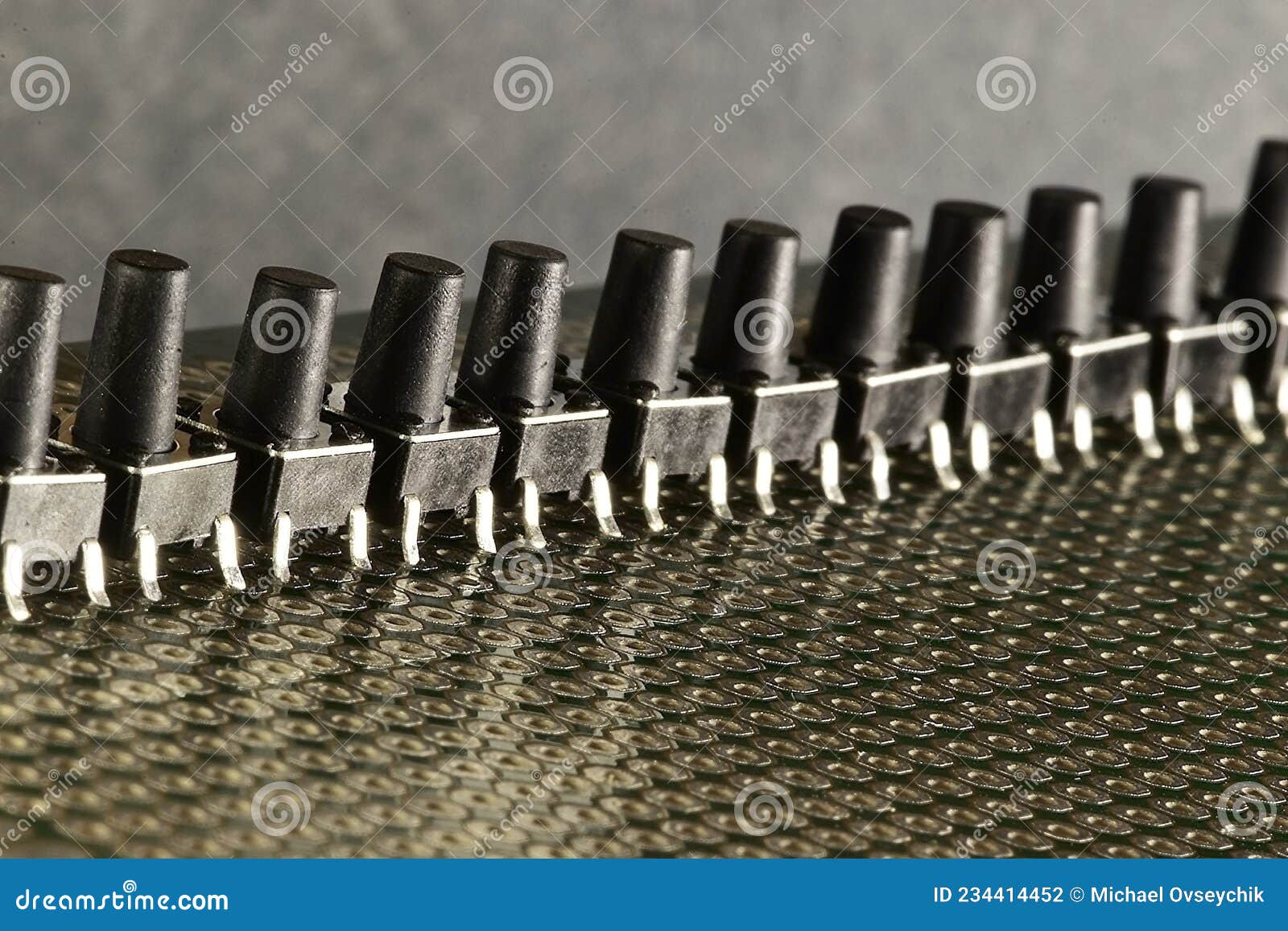 Electric micro buttons stock photo. Image of isolated - 234414452