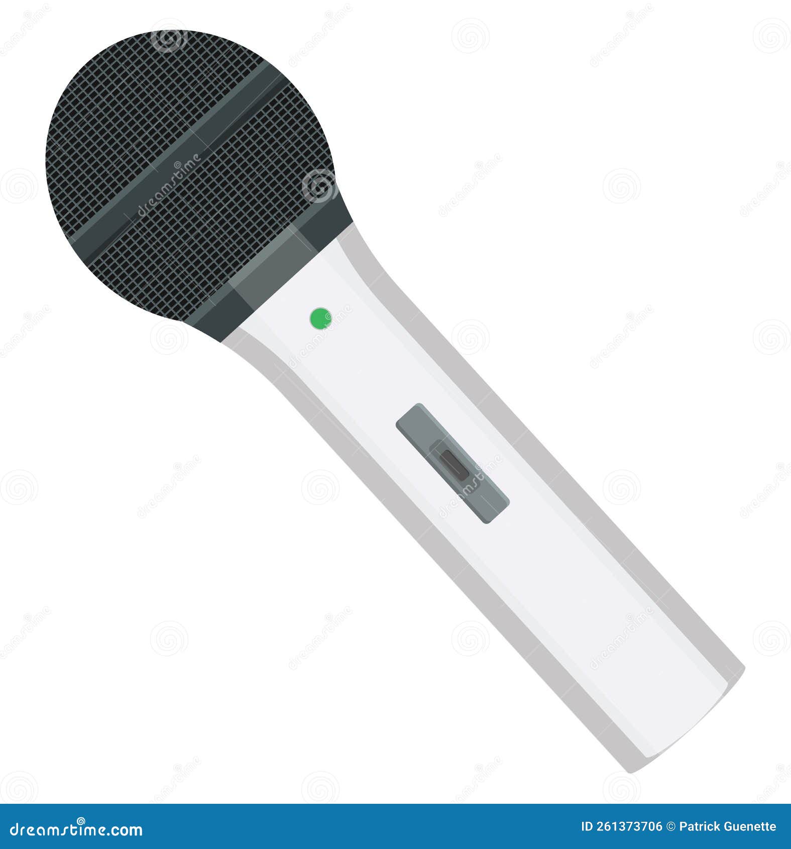 Electric microphone, icon stock vector. Illustration of rhythm - 261373706