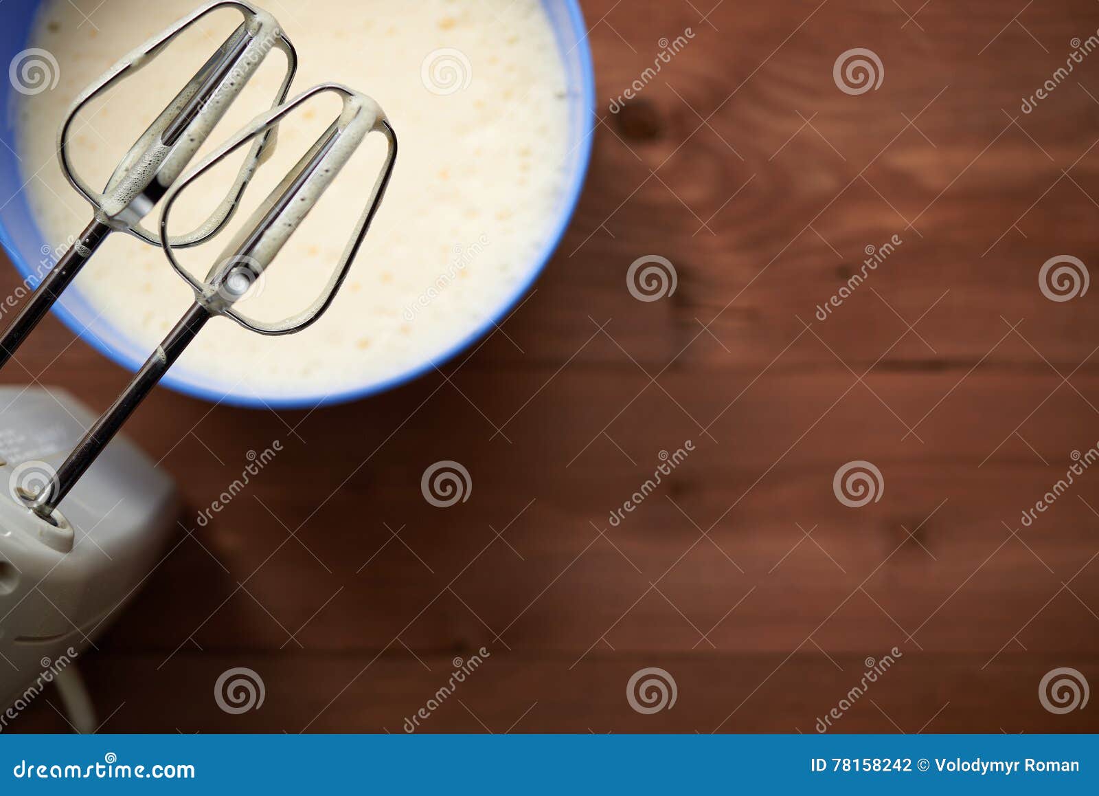 Electric mixer beats egg stock photo. Image of flour - 78158242