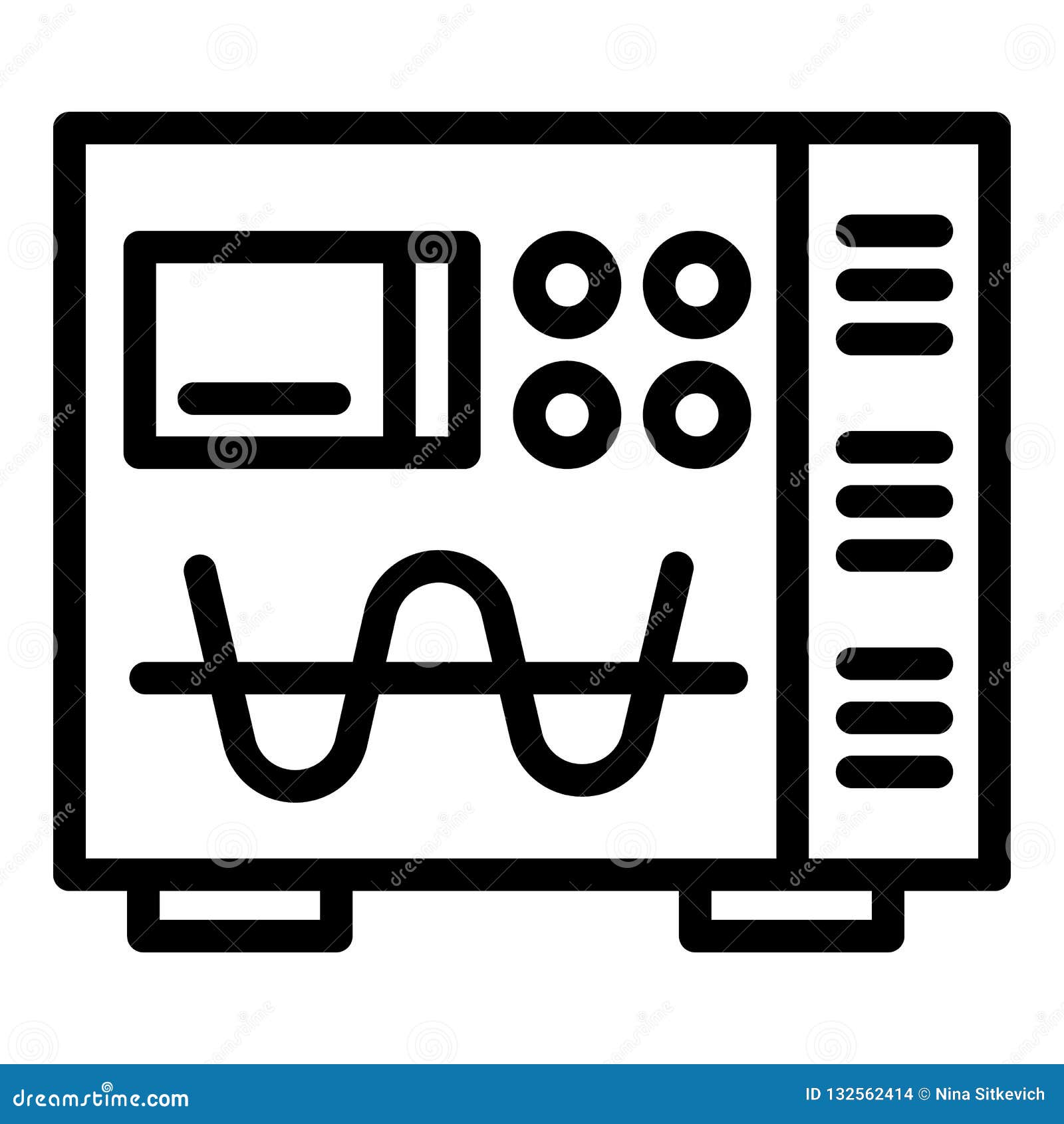 Electric Modulator Device Icon, Outline Style Stock Vector ...