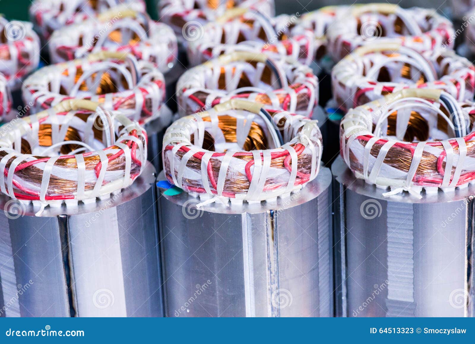 Electric motor copper stock image. Image of current, copper - 64513323