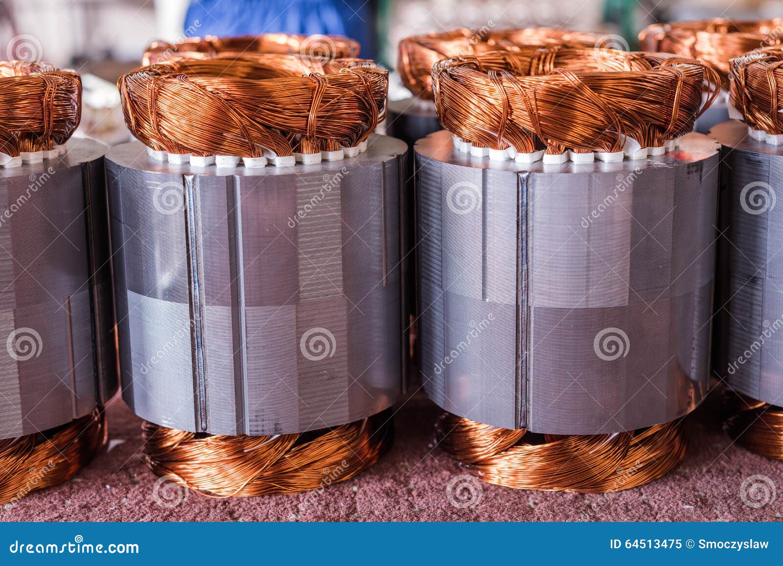 Electric motor copper stock image. Image of magnetic - 64513475