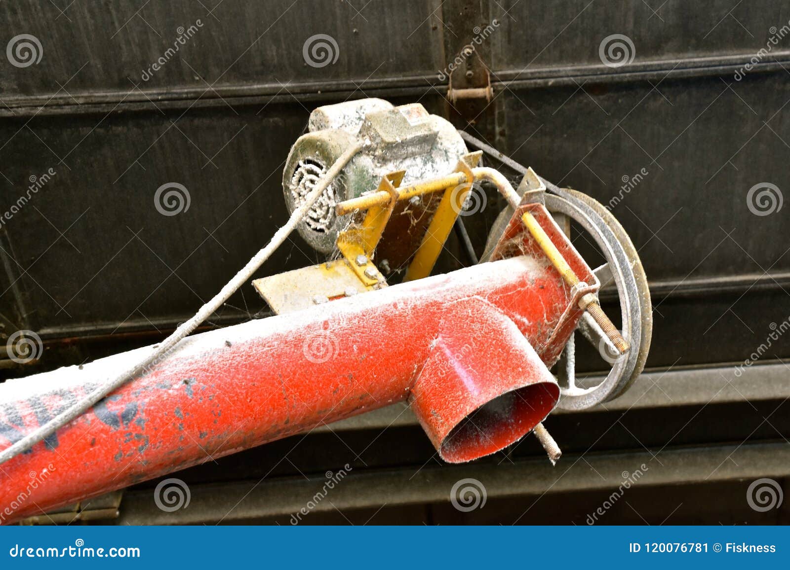 Auger in a feed mill stock image. Image of elevator - 120076781