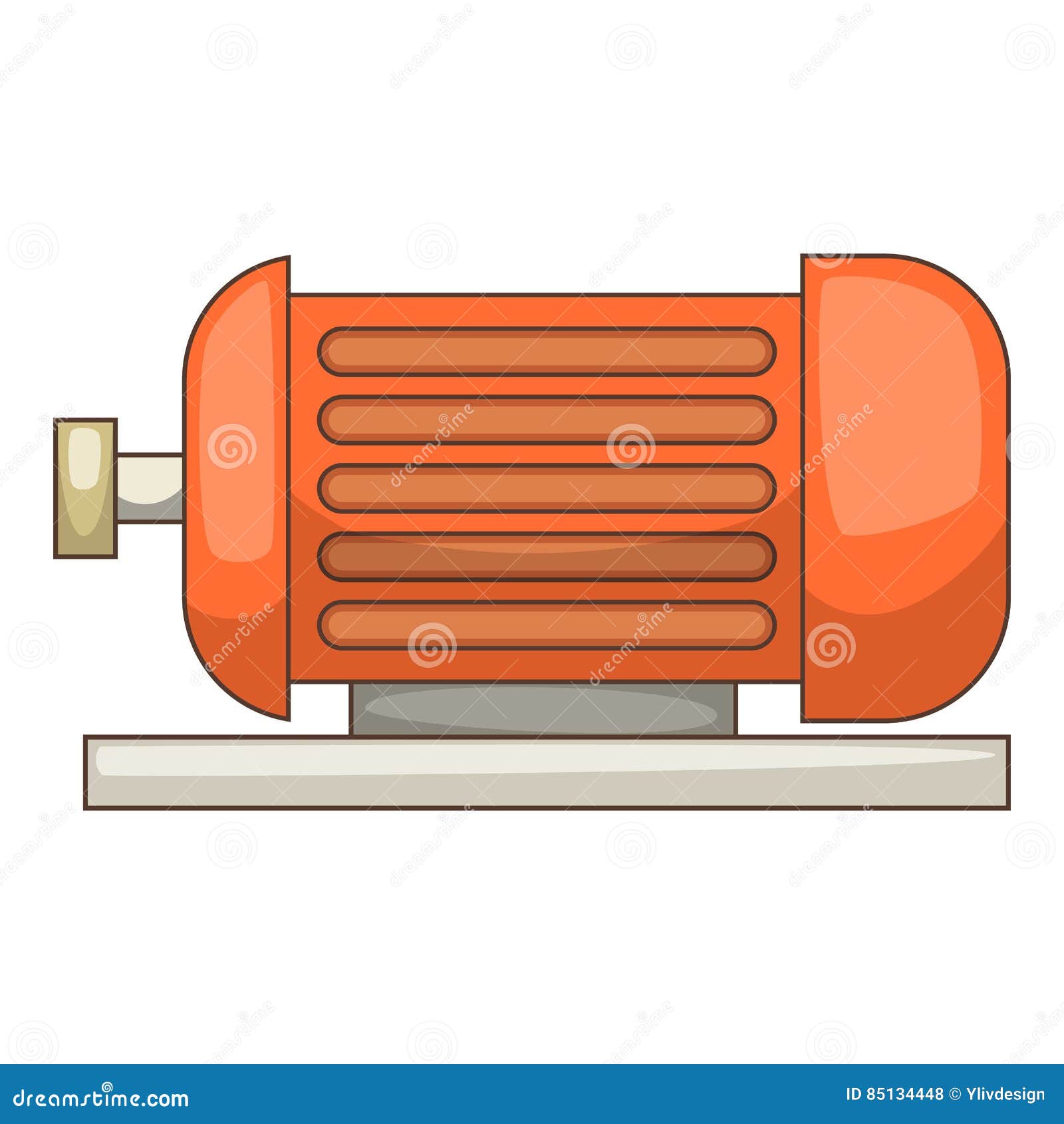 Electric Motor Icon, Cartoon Style Stock Vector - Illustration of ...
