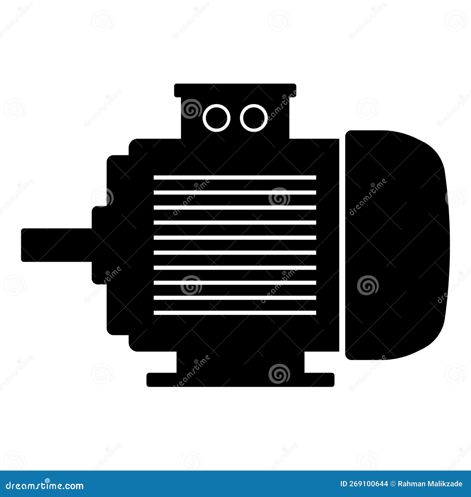Electric Motor Icon. Engine Vector Illustration Stock Vector ...