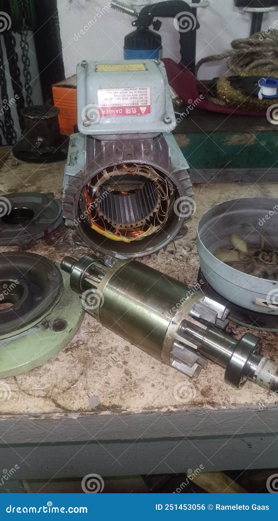 Electric Motor Overhauling stock photo. Image of electric - 251453056
