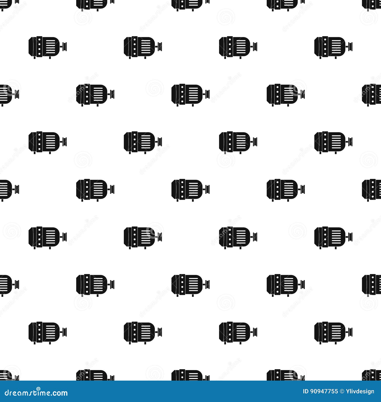 Electric Motor Pattern Vector Stock Vector - Illustration of industrial ...