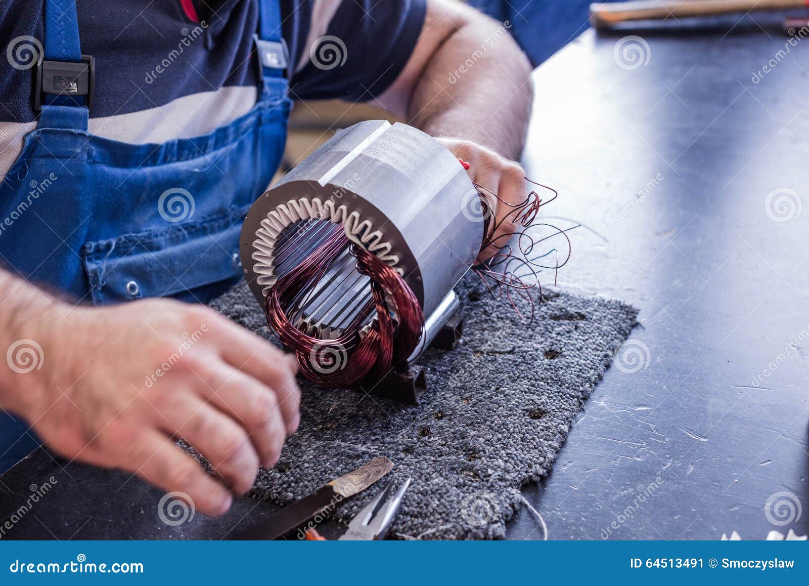 Electric motor production stock image. Image of device - 64513491