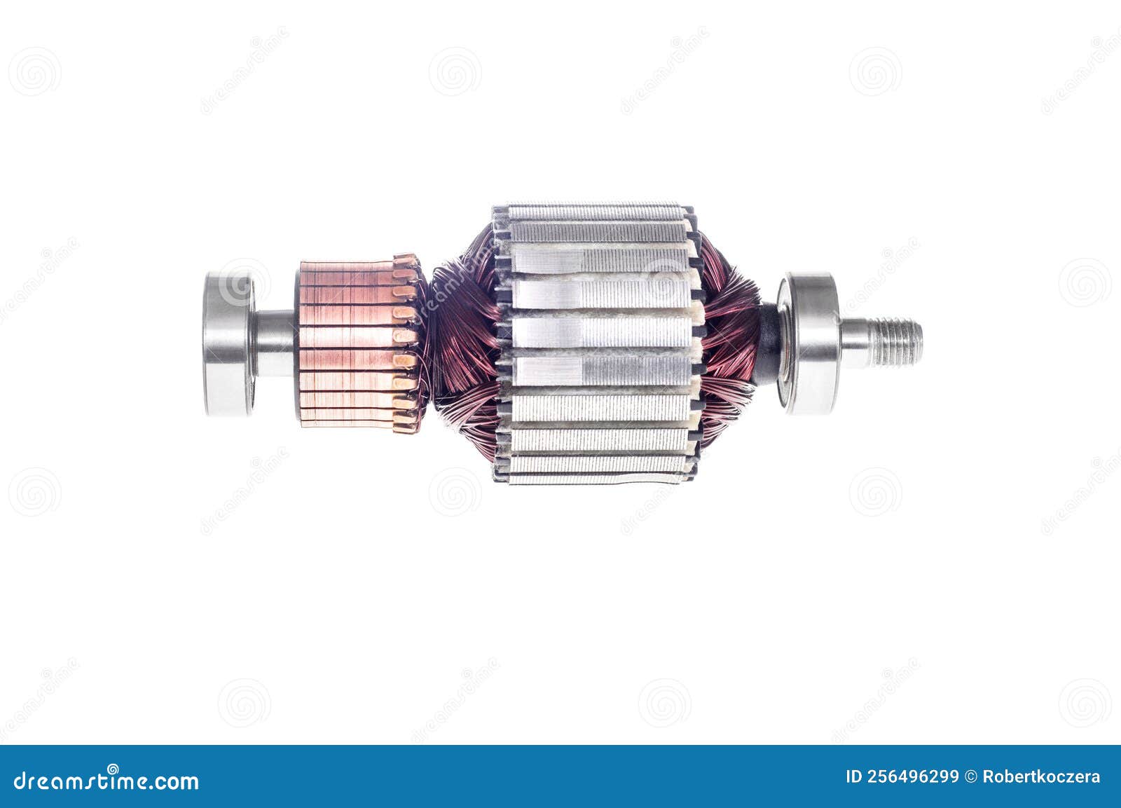 Electric motor rotor stock image. Image of electric - 256496299