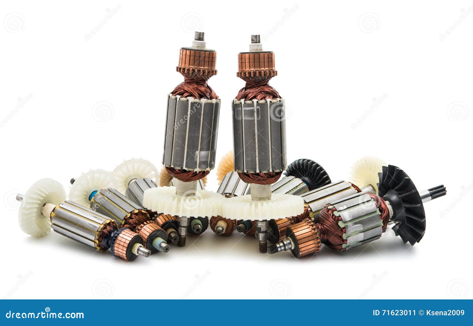 Electric Motor Rotor Isolated Stock Image - Image of electric, core ...