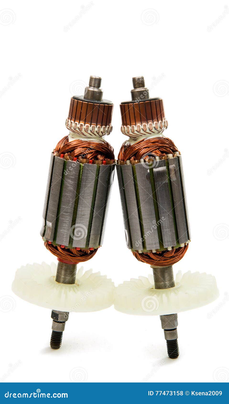 Electric Motor Rotor Isolated Stock Photo - Image of electricity ...