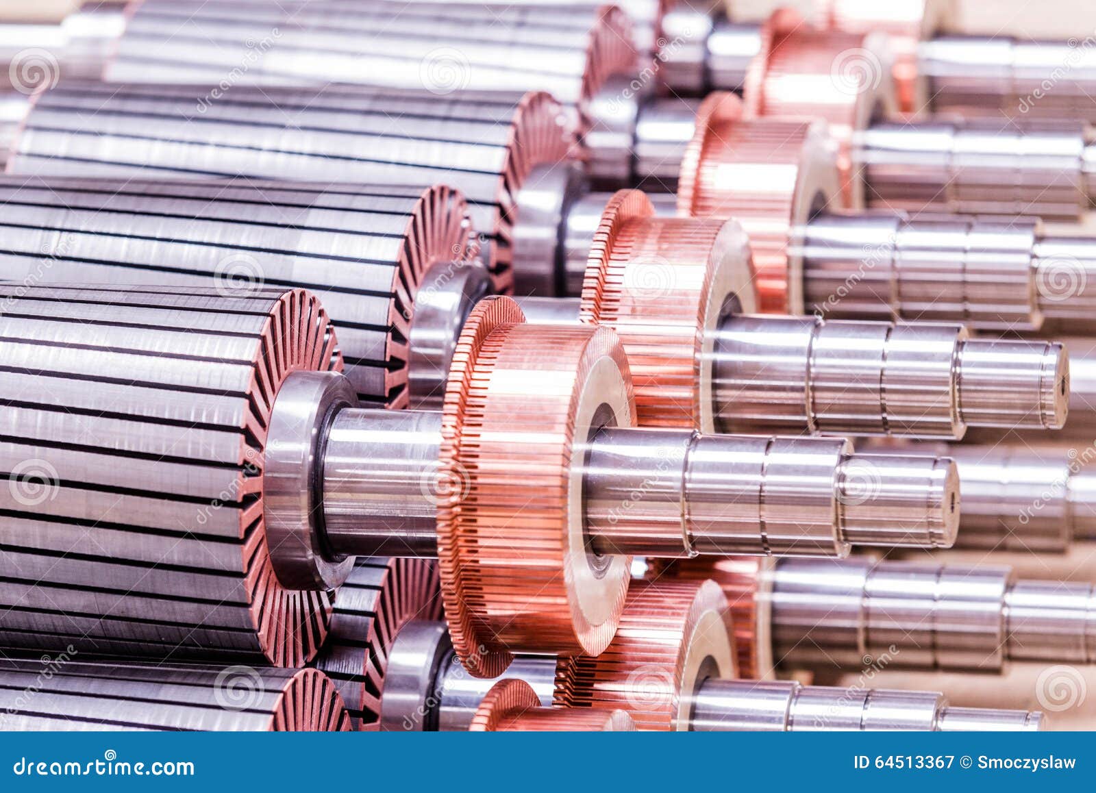 The Electric Motor Rotor of Stock Stock Image - Image of current ...