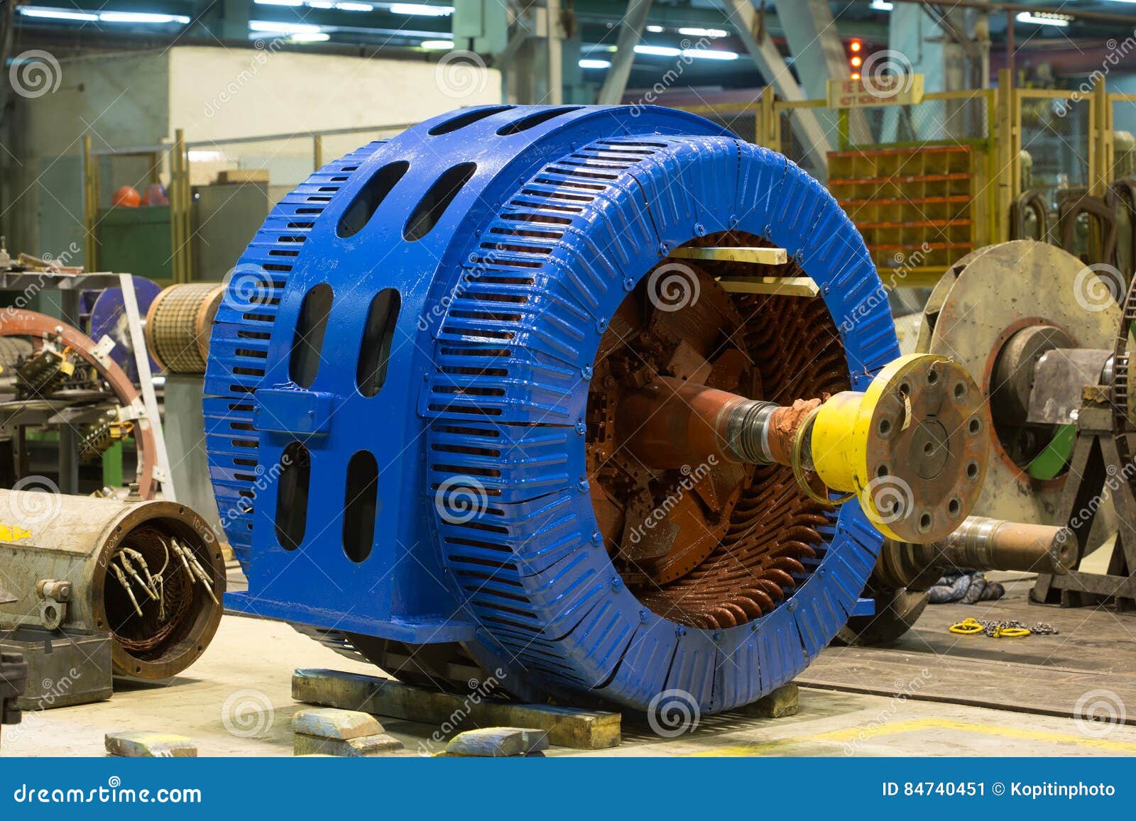 Electric Motor Rotor of Stock. Stock Image - Image of aircondition ...