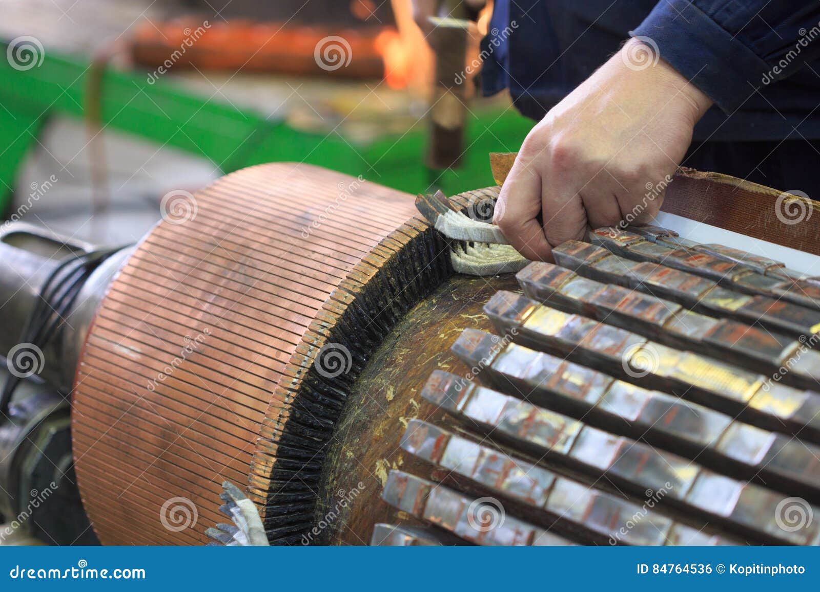 Electric Motor Rotor of Stock. Stock Photo - Image of industrial ...