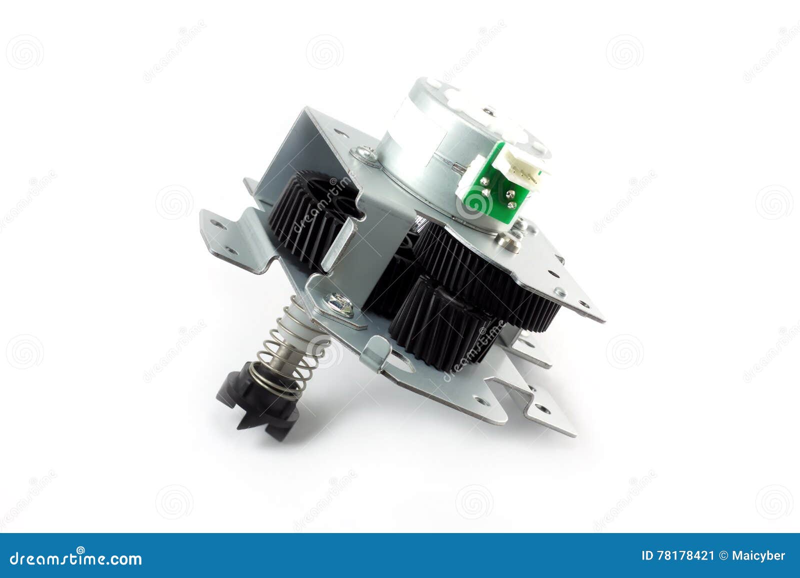 Electric Motor - Speed Control Motor with Gear Spring and Bracket Stock ...