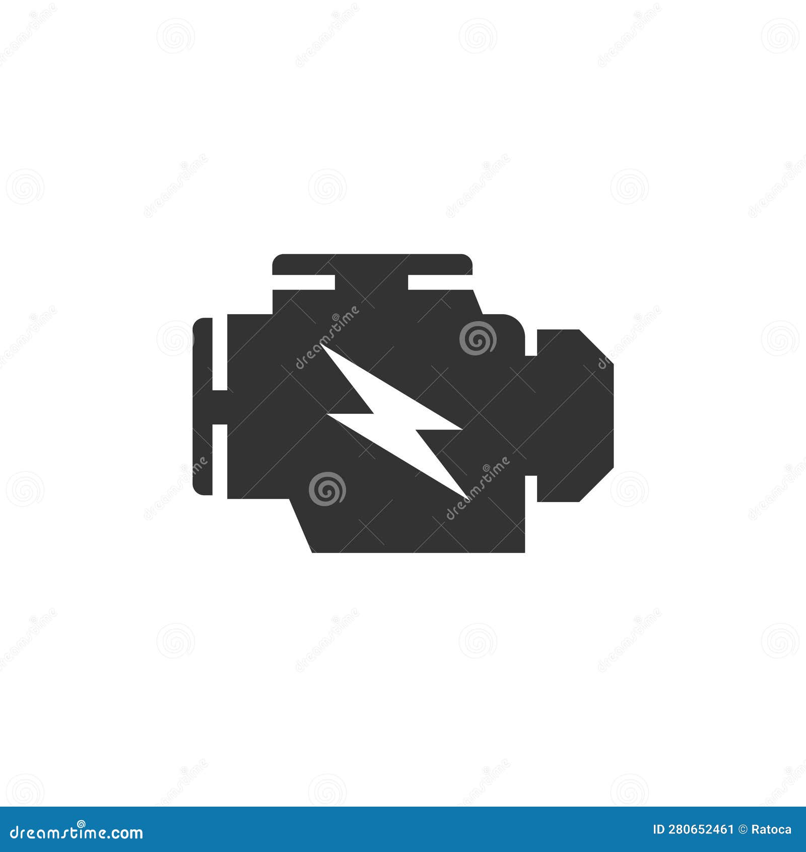 Electric motor symbol stock vector. Illustration of vehicle - 280652461