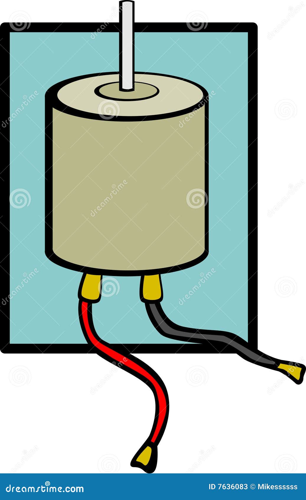 Electric Motor Vector Illustration Stock Vector - Illustration of ...