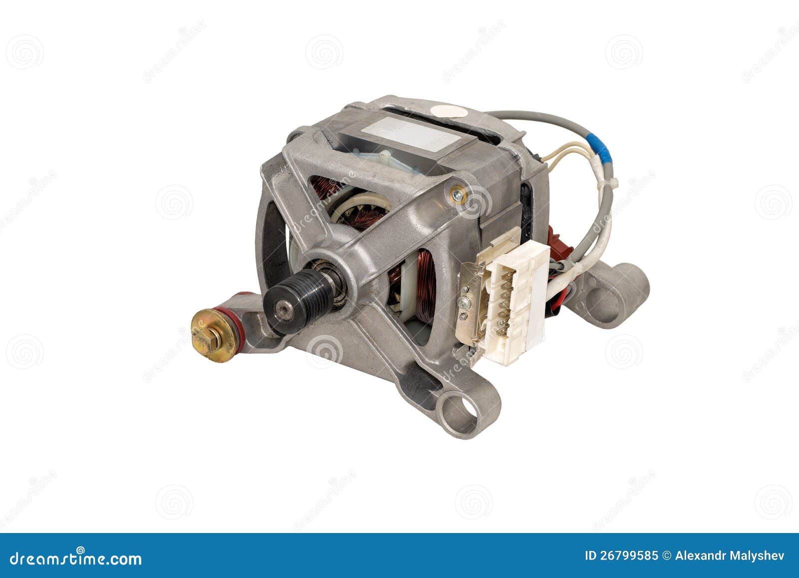 Electric Motor from a Washing Machine. Stock Image - Image of appliance ...