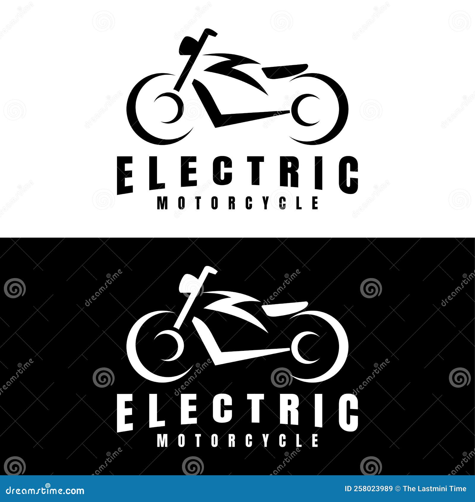 Electric Motorcycle Bike Logo Design Vector Stock Vector - Illustration ...