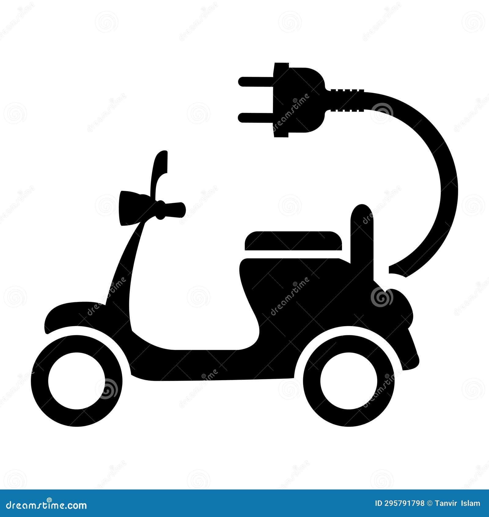 Electric Motorcycle Icon stock vector. Illustration of cartoon - 295791798