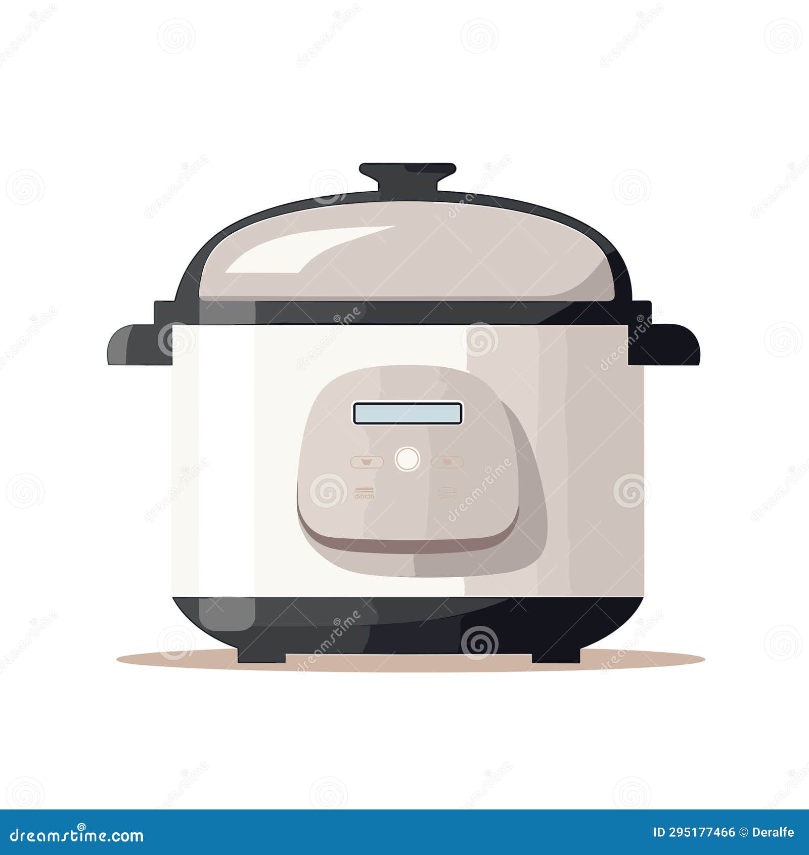 Electric Multi Cooker: Flat Style Vector Illustration Stock Vector ...