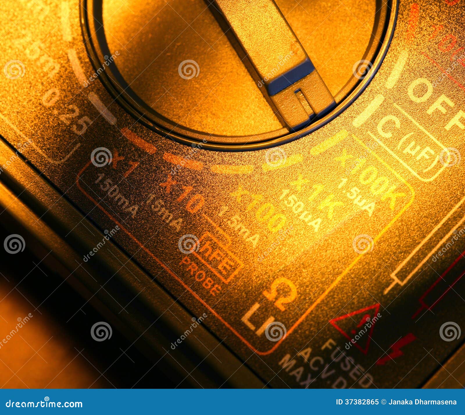 Electric multi meter stock image. Image of device, equipment - 37382865