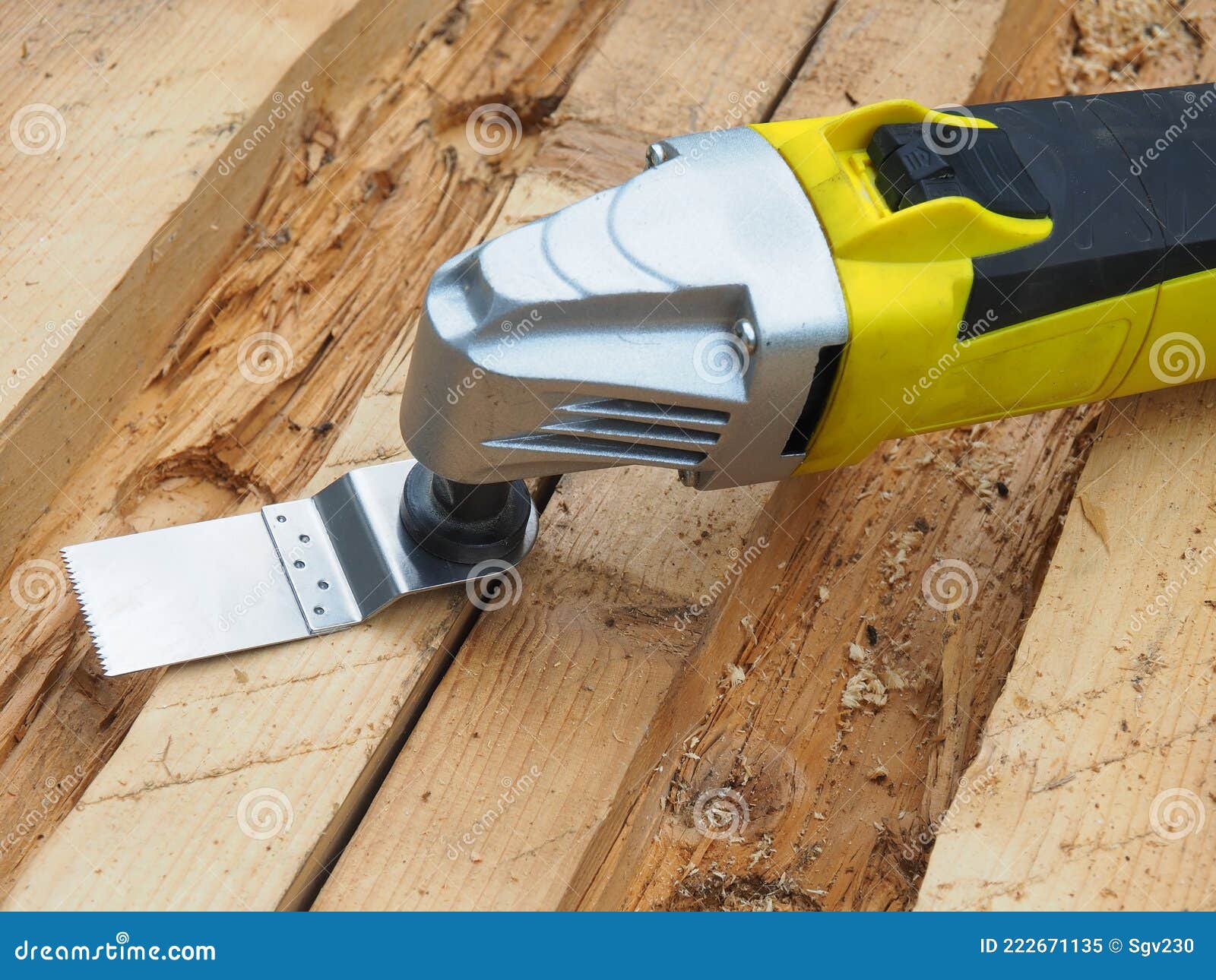 Electric Multifunctional Tool. Construction and Carpentry Tools Stock ...