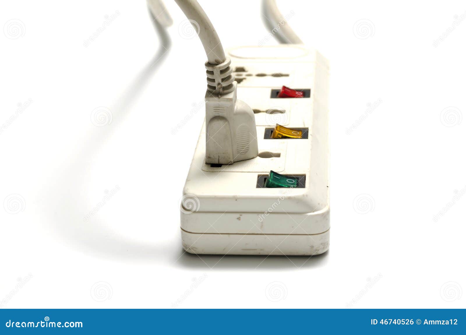 Electric Multiple Socket Outlet Stock Photo - Image of electric ...