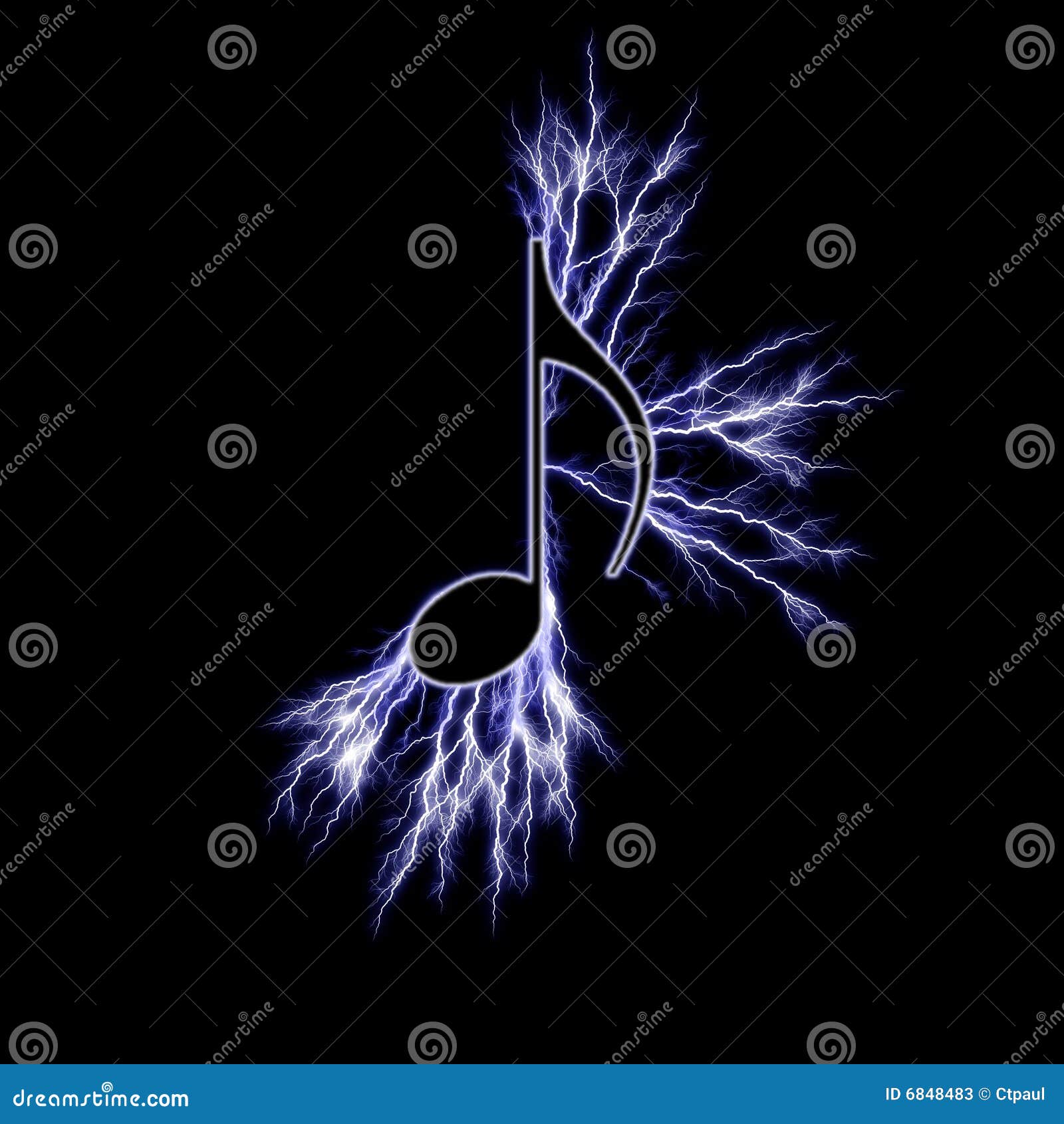 Sol Key Music Symbol Notation With Watercolour Royalty-Free Stock ...