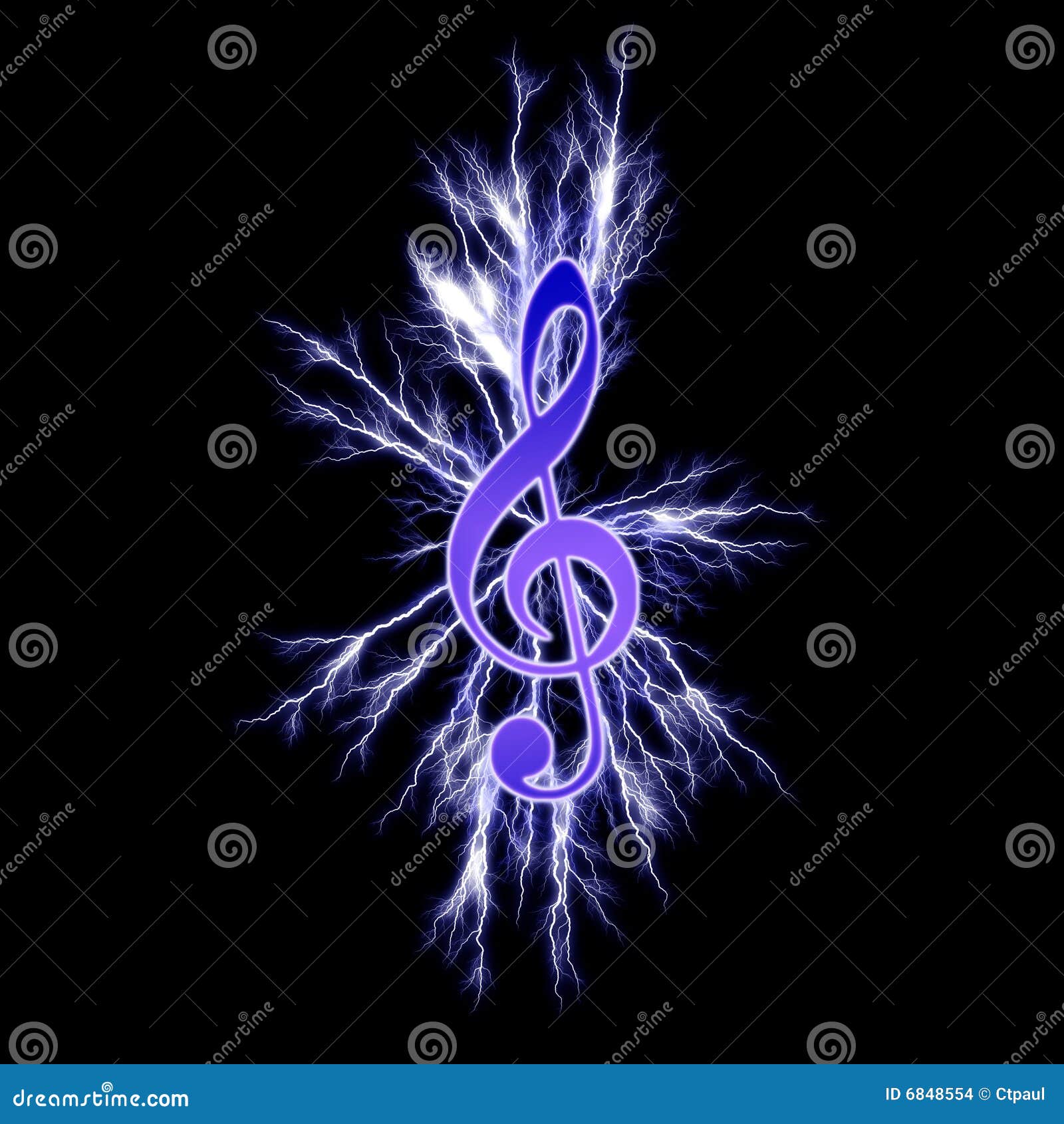 Electric music symbol stock illustration. Illustration of artistic ...