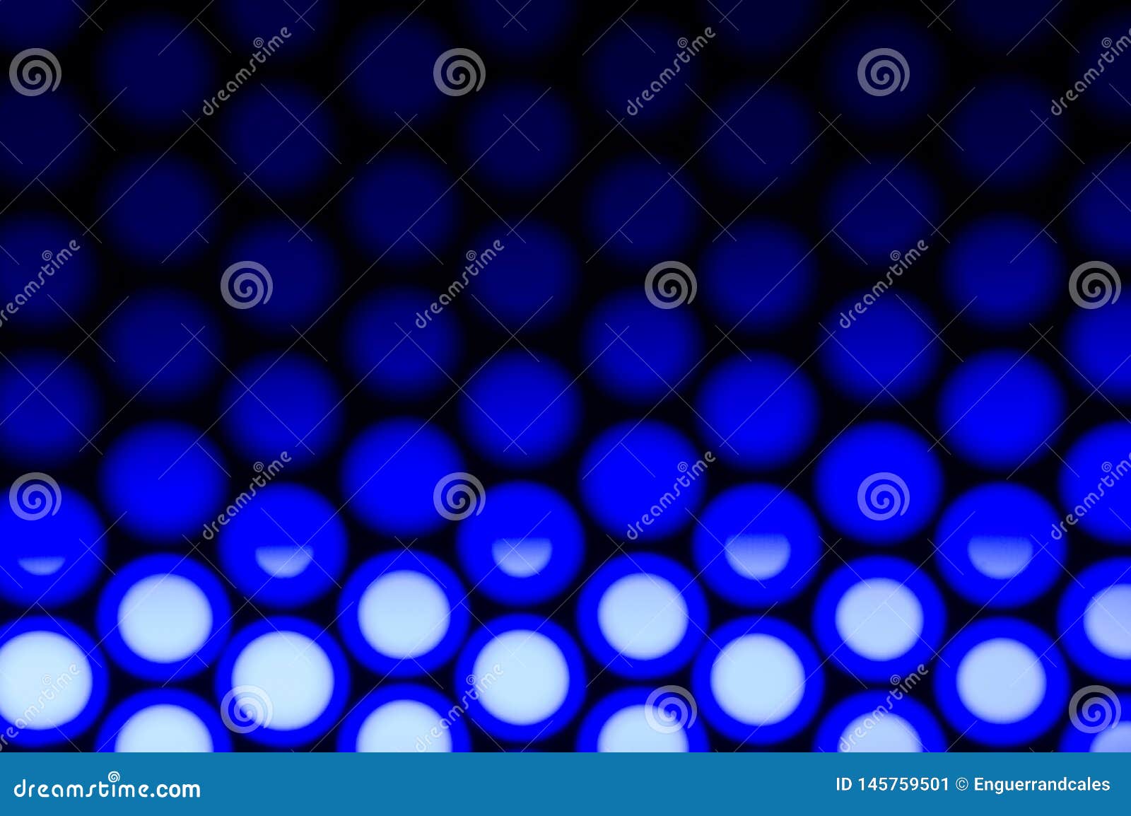 Electric Neon Blue Background Round Pattern Stock Illustration ...
