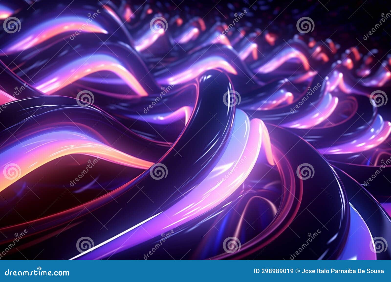 Electric Neon Lights Illuminating Futuristic and E Stock Illustration ...