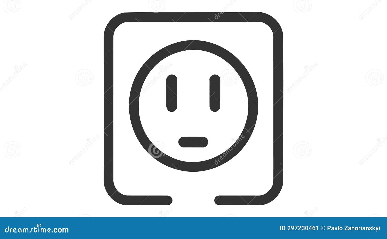 Electric Outlet Icon. Bold Outline Design with Editable Stroke Width ...